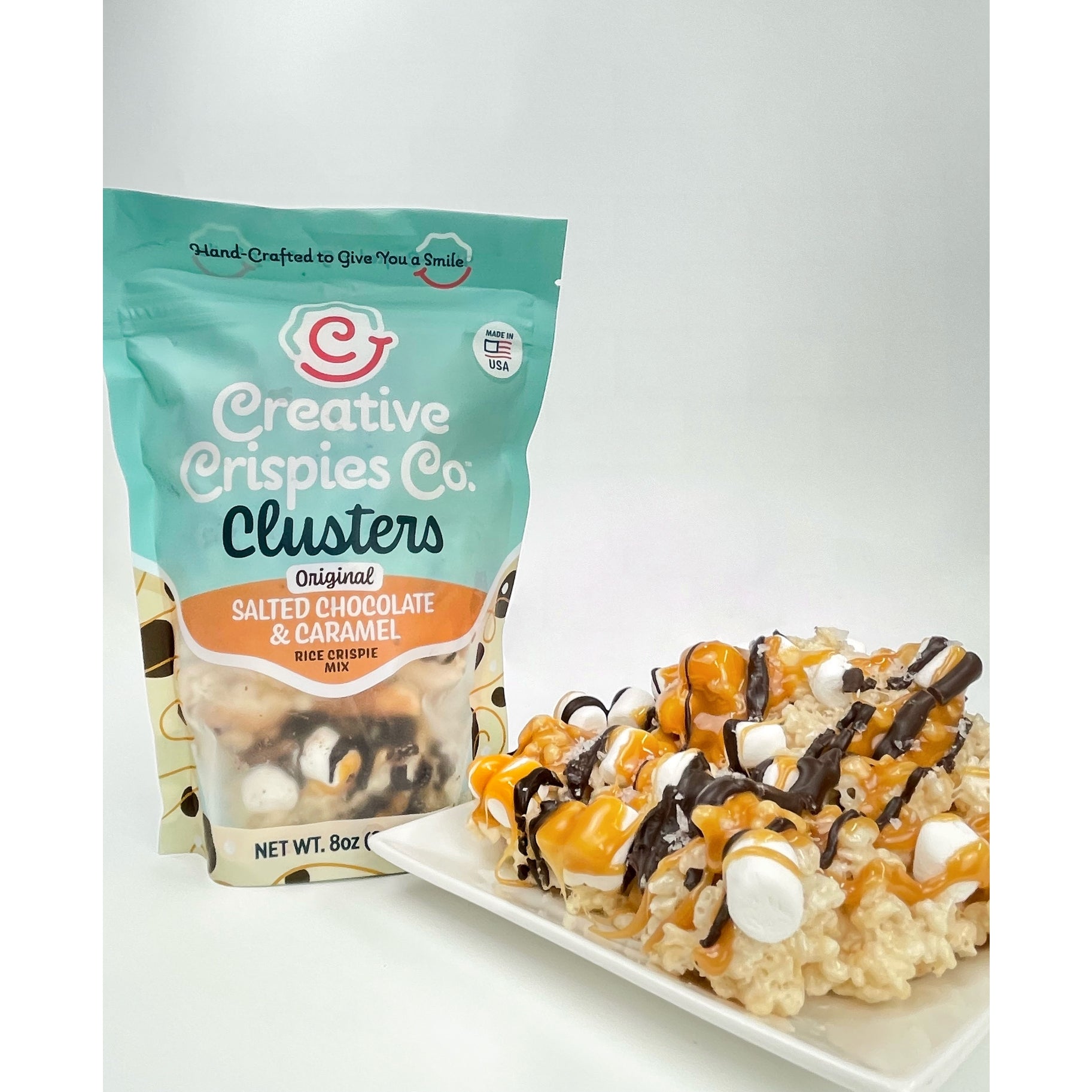 "Original" Dark Chocolate, Caramel & Sea Salt Crispie Mix Clusters ...